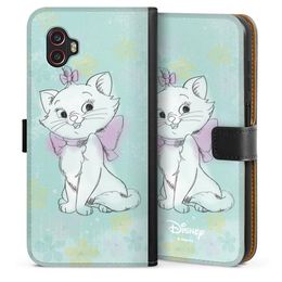 DeinDesign Galaxy XCover 6 Pro Handy Klapph&uuml;lle Handyh&uuml;lle aus Kunst Leder schwarz Flip Case Disney Official Licensed Product Aristocats Mary Sideflip mit langer