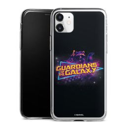 DeinDesign iPhone 11 Handy Slim Case Silikon Handyh&uuml;lle transparent H&uuml;lle extra d&uuml;nn Marvel Logo Guardians Of The Galaxy Silikon Slim Case