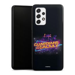 DeinDesign Galaxy A53 5G Handy Silikon H&uuml;lle Case schwarz Handyh&uuml;lle Marvel Logo Guardians Of The Galaxy