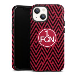 DeinDesign iPhone 13 Mini Handy Panzer Handyh&uuml;lle robuste Outdoor H&uuml;lle Schutzh&uuml;lle gl&auml;nzend 1. Fcn Bundesliga 1. Fc N&uuml;rnberg Tough Case