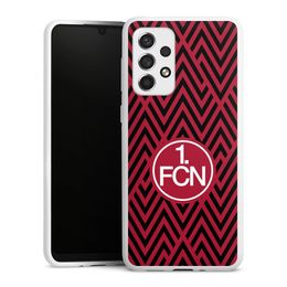 DeinDesign Galaxy A33 5G Handy Silikon H&uuml;lle Case wei&szlig; Handyh&uuml;lle 1. Fc N&uuml;rnberg Bundesliga 1. Fcn Silikon Case
