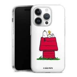 DeinDesign iPhone 14 Pro Handy Case Handyh&uuml;lle transparent H&uuml;lle Snoopy Peanuts Official Licensed Product Hard Case