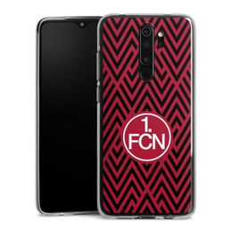 DeinDesign Xiaomi Redmi Note 8 Pro Handy Silikon H&uuml;lle Case transparent Handyh&uuml;lle 1. Fcn Bundesliga 1. Fc N&uuml;rnberg Silikon Case