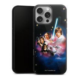 DeinDesign iPhone 16 Pro Max Handy Gallery Case Handyh&uuml;lle 9H Geh&auml;rtetes Glas R&uuml;ckseite H&uuml;lle Star Wars Lightsaber Merchandise Gallery Case