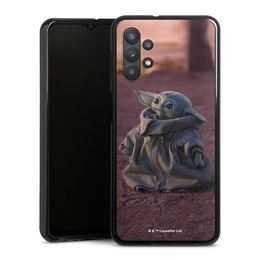 DeinDesign Galaxy A32 5G Handy Silikon H&uuml;lle Case schwarz Handyh&uuml;lle Baby Yoda Star Wars The Child