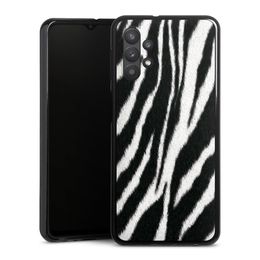 DeinDesign Galaxy A32 5G Handy Silikon H&uuml;lle Case schwarz Handyh&uuml;lle Fur Muster Zebra