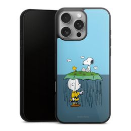 DeinDesign iPhone 16 Pro Max Handy Gallery Case Handyh&uuml;lle 9H Geh&auml;rtetes Glas R&uuml;ckseite H&uuml;lle Peanuts Children Snoopy Gallery Case