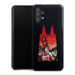 DeinDesign Galaxy A32 5G Handy Silikon H&uuml;lle Case schwarz Handyh&uuml;lle 1. Fc K&ouml;ln Cologne Cathedral Official Licensed Product