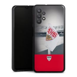 DeinDesign Galaxy A32 5G Handy Silikon H&uuml;lle Case schwarz Handyh&uuml;lle Official Licensed Product Bundesliga Vfb Stuttgart