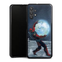 DeinDesign Galaxy A32 5G Handy Silikon H&uuml;lle Case schwarz Handyh&uuml;lle Marvel Moon Deadpool