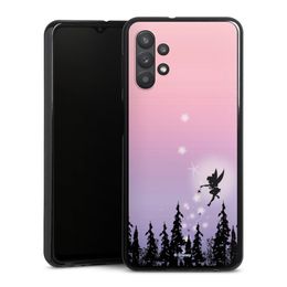 DeinDesign Galaxy A32 5G Handy Silikon H&uuml;lle Case schwarz Handyh&uuml;lle Official Licensed Product Tinkerbells Disney