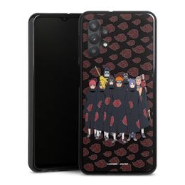 DeinDesign Galaxy A32 5G Handy Silikon H&uuml;lle Case schwarz Handyh&uuml;lle Official Licensed Product Akatsuki Naruto Shippuden
