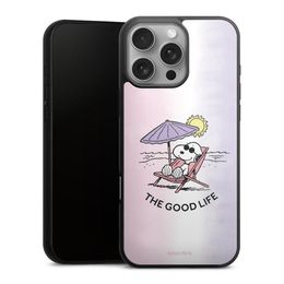 DeinDesign iPhone 16 Pro Max Handy Gallery Case Handyh&uuml;lle 9H Geh&auml;rtetes Glas R&uuml;ckseite H&uuml;lle Snoopy Official Licensed Product Peanuts Gallery Case