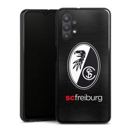 DeinDesign Galaxy A32 5G Handy Silikon H&uuml;lle Case schwarz Handyh&uuml;lle Scratch Sc Freiburg Official Licensed Product