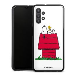 DeinDesign Galaxy A32 5G Handy Silikon H&uuml;lle Case schwarz Handyh&uuml;lle Snoopy Official Licensed Product Peanuts