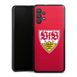 DeinDesign Galaxy A32 5G Handy Silikon H&uuml;lle Case schwarz Handyh&uuml;lle Vfb Stuttgart Official Licensed Product Logo