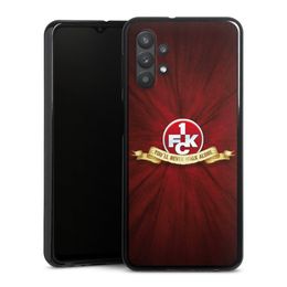 DeinDesign Galaxy A32 5G Handy Silikon H&uuml;lle Case schwarz Handyh&uuml;lle 1. Fc Kaiserslautern Official Licensed Product Logo