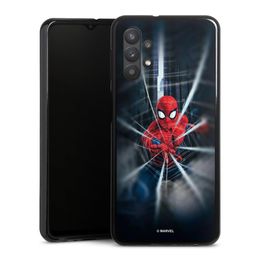 DeinDesign Galaxy A32 5G Handy Silikon H&uuml;lle Case schwarz Handyh&uuml;lle Spiderman Marvel Kinofilm