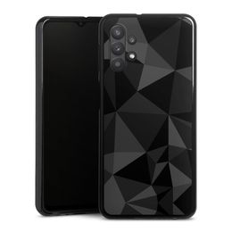 DeinDesign Galaxy A32 5G Handy Silikon H&uuml;lle Case schwarz Handyh&uuml;lle Muster Geometric Abstract