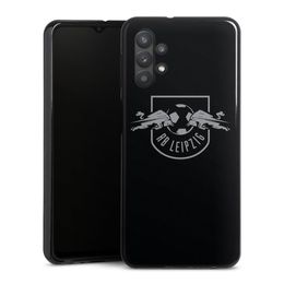DeinDesign Galaxy A32 5G Handy Silikon H&uuml;lle Case schwarz Handyh&uuml;lle Official Licensed Product Logo Rb Leipzig