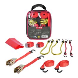 STIER Spanngurte-Set 9-teilig, T&Uuml;V/GS gepr&uuml;ft nach DIN EN 12195-2 (907585)