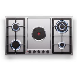 Klarstein MultiChef 5 Hot Plate Elektro- und Gaskochfeld 5 Kochzonen 4 Gasbrenner 1 Elektrokochfeld