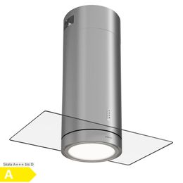 Klarstein Beretta Premium Inselabzugshaube App Ab-/Umluft 544m&sup3;/h LED Aktivkohlefilter Edelstahl