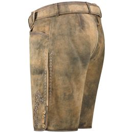 Herren Gro&szlig;e Gr&ouml;&szlig;en | Pfundskerl Kurze Lederhose aus Ziegenvelours Farbe braun Gr&ouml;&szlig;e: 74