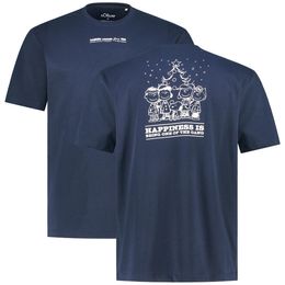 Herren Gro&szlig;e Gr&ouml;&szlig;en | s.Oliver T-Shirt mit Stickerei Farbe blau Gr&ouml;&szlig;e: 3XL