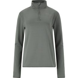 Endurance Vironic Waffle Melange Loose Fit Midlayer Bekleidung Damen gr&uuml;n