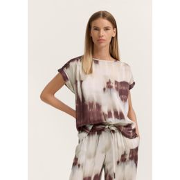 Bugatti Damen Bluse kurzarm mit grafischem Print aus Viskose