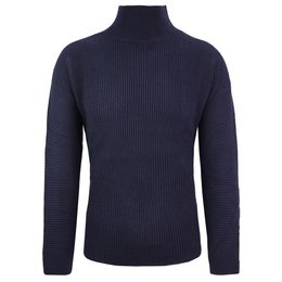 Lacoste Unifarbener Damen Pullover in Marineblau