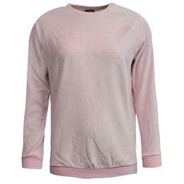 Puma Velour Damen-Pullover aus rosa Samt