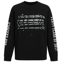 Puma x Rihanna Fenty Grafik Damen Schwarz Pullover