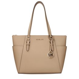 Michael Kors Beiger Leder-Schultertasche