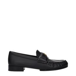 Givenchy schwarze Leder Slipper
