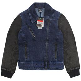Vintage Nike Damen Denim Moto Destroyer Jacke