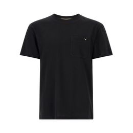 Valentino Garavani Schwarzes Baumwoll-T-Shirt
