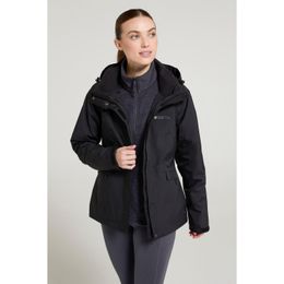 Mountain Warehouse - "Thunderstorm II" Jacke, wasserfest 3 in 1 f&uuml;r Damen (Schwarz)