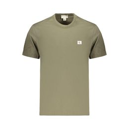 Calvin Klein Gr&uuml;nes Baumwoll-Herren-T-Shirt