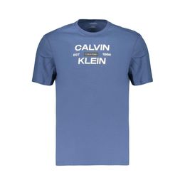 Calvin Klein Blau Baumwoll Herren T-Shirt