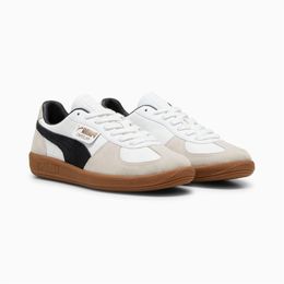 Puma Palermo Leder-Sneaker, Wei&szlig;/Schwarz