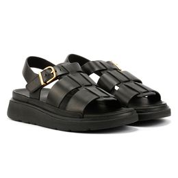 fitflop GEN-FF Fisherman Damen Sandalen Aus Schwarzem Leder