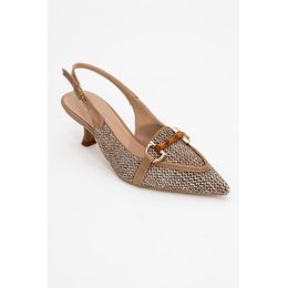 Osca Spitzer Slingback-Pumps mit Schnalle