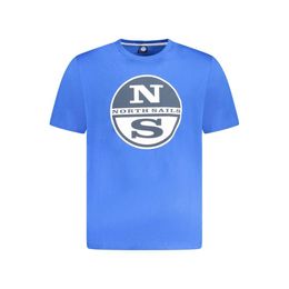 North Sails Blaue Baumwolle Herren T-Shirt