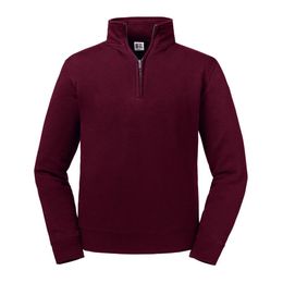 Russel Athletic Russell Herren Authentic Zip Neck Sweatshirt (Burgund)