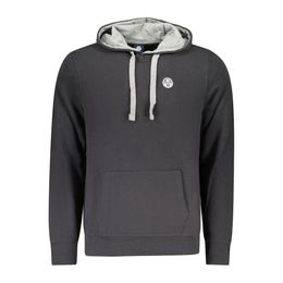 North Sails Schwarzes Baumwoll Sweatshirt f&uuml;r Herren