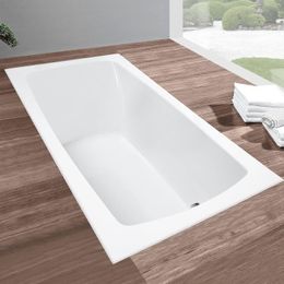 Hoesch LARGO Rechteck-Badewanne, Einbau, 3709.010,