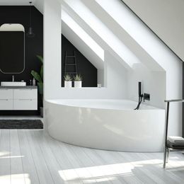 Hoesch iSENSI Eck-Badewanne, mit Sch&uuml;rze, 3896.010,