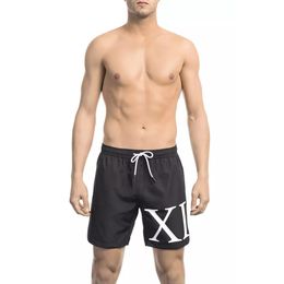 Bikkembergs Schwimmshorts mit r&ouml;mischer Zahlen Grafik